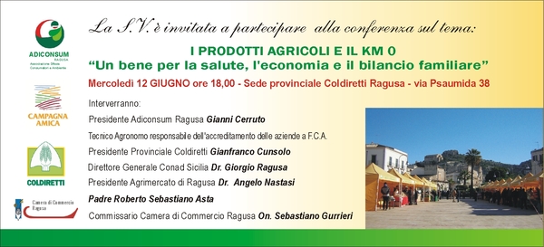 I PRODOTTI AGRICOLI E IL KM ZERO - Ragusa Oggi