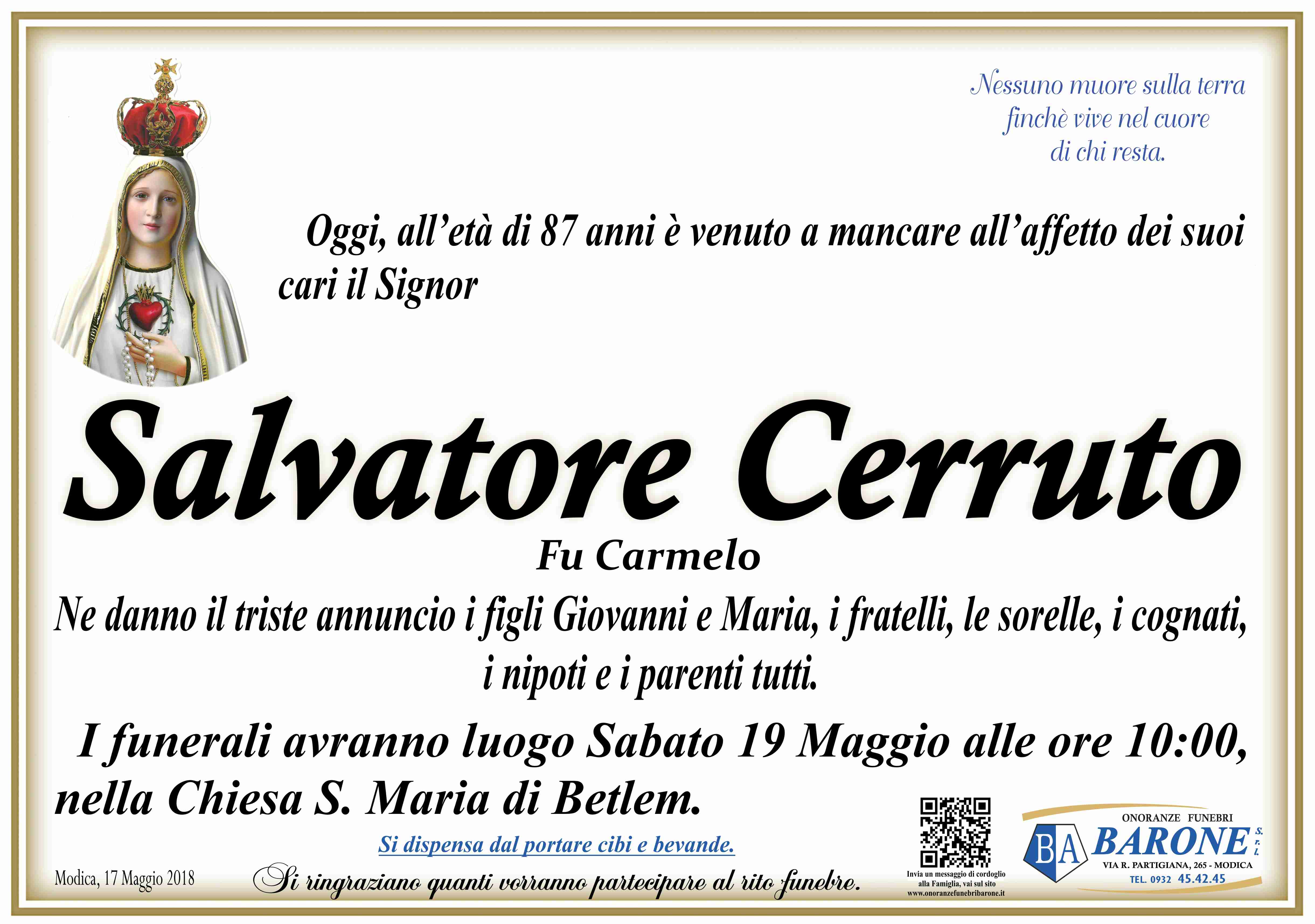 Necrologi: Salvatore Cerruto - Ragusa Oggi