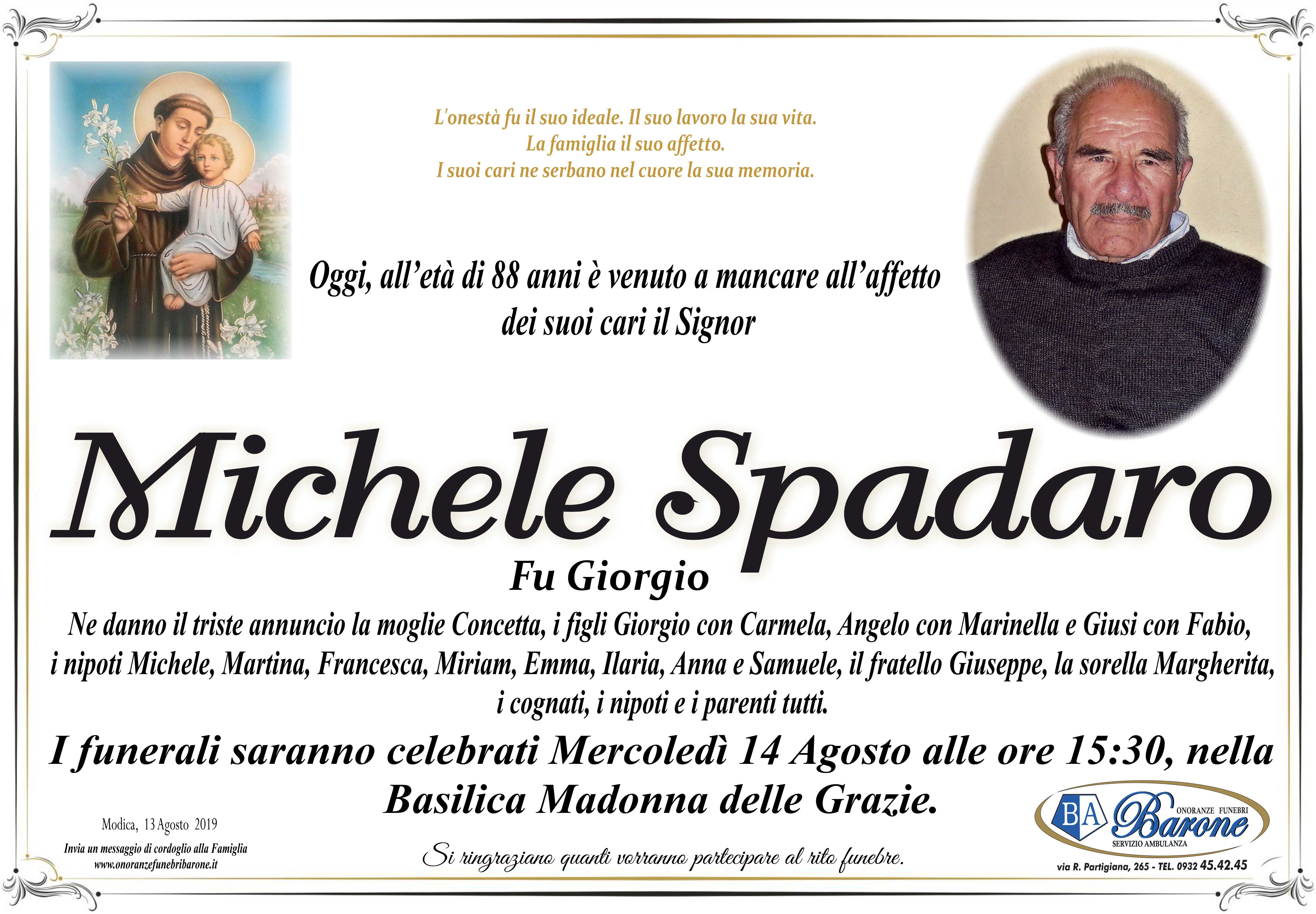 Necrologi: Michele Spadaro - Ragusa Oggi