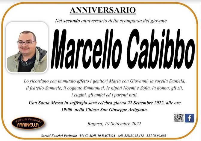 Necrologi, Anniversario: Marcello Cabibbo - Ragusa Oggi