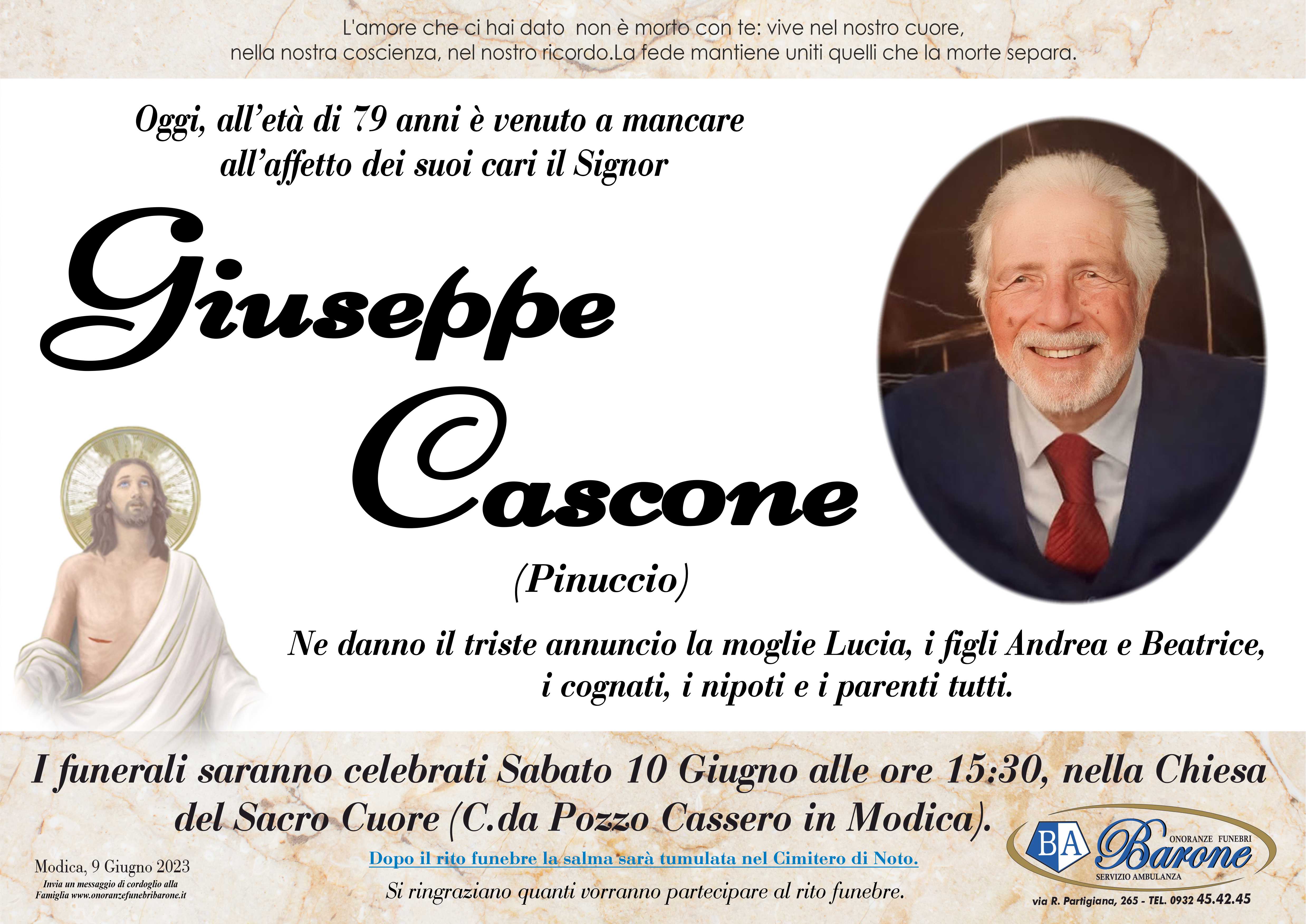 Necrologi: Giuseppe Cascone - Ragusa Oggi