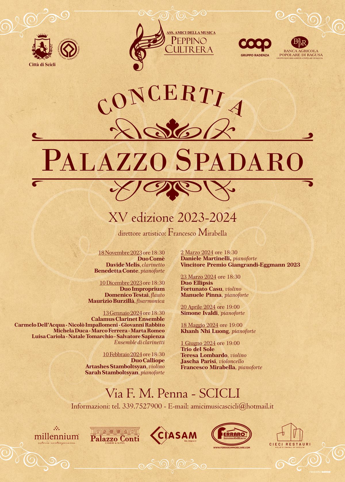 Tornano gli eventi musicali a Palazzo Spadaro a Scicli - Ragusa Oggi