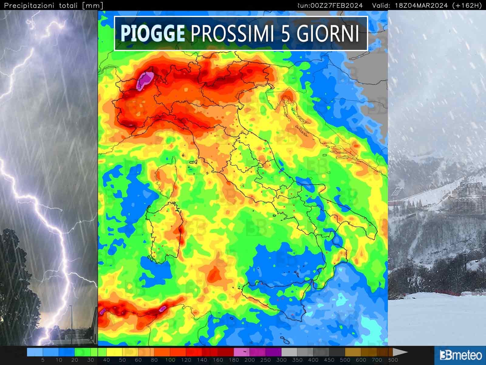 Meteo: un ciclone mediterraneo si abbatterà sull’Italia. Il maltempo arriverà nel week end ...