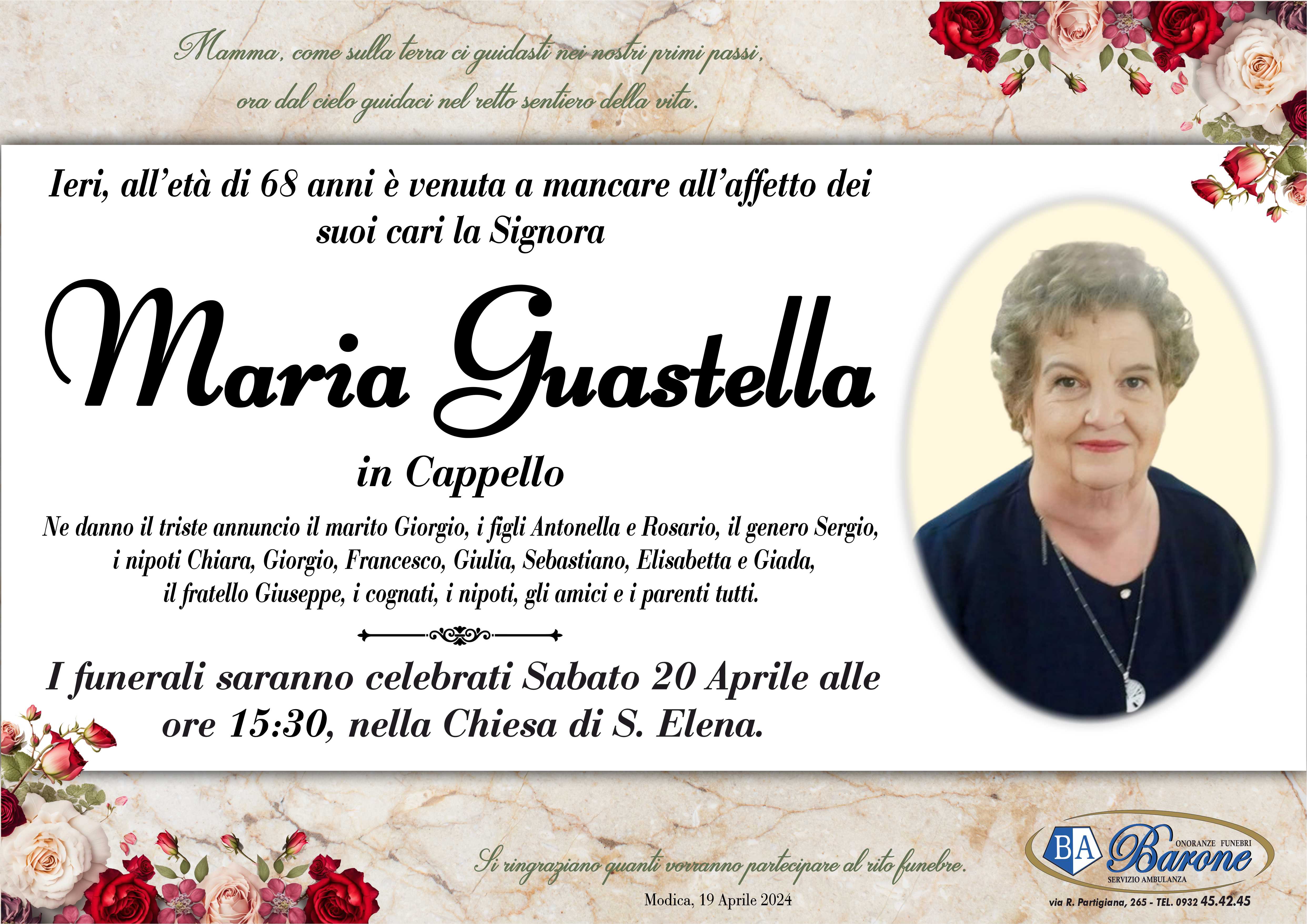 Necrologi: Maria Guastella - Ragusa Oggi