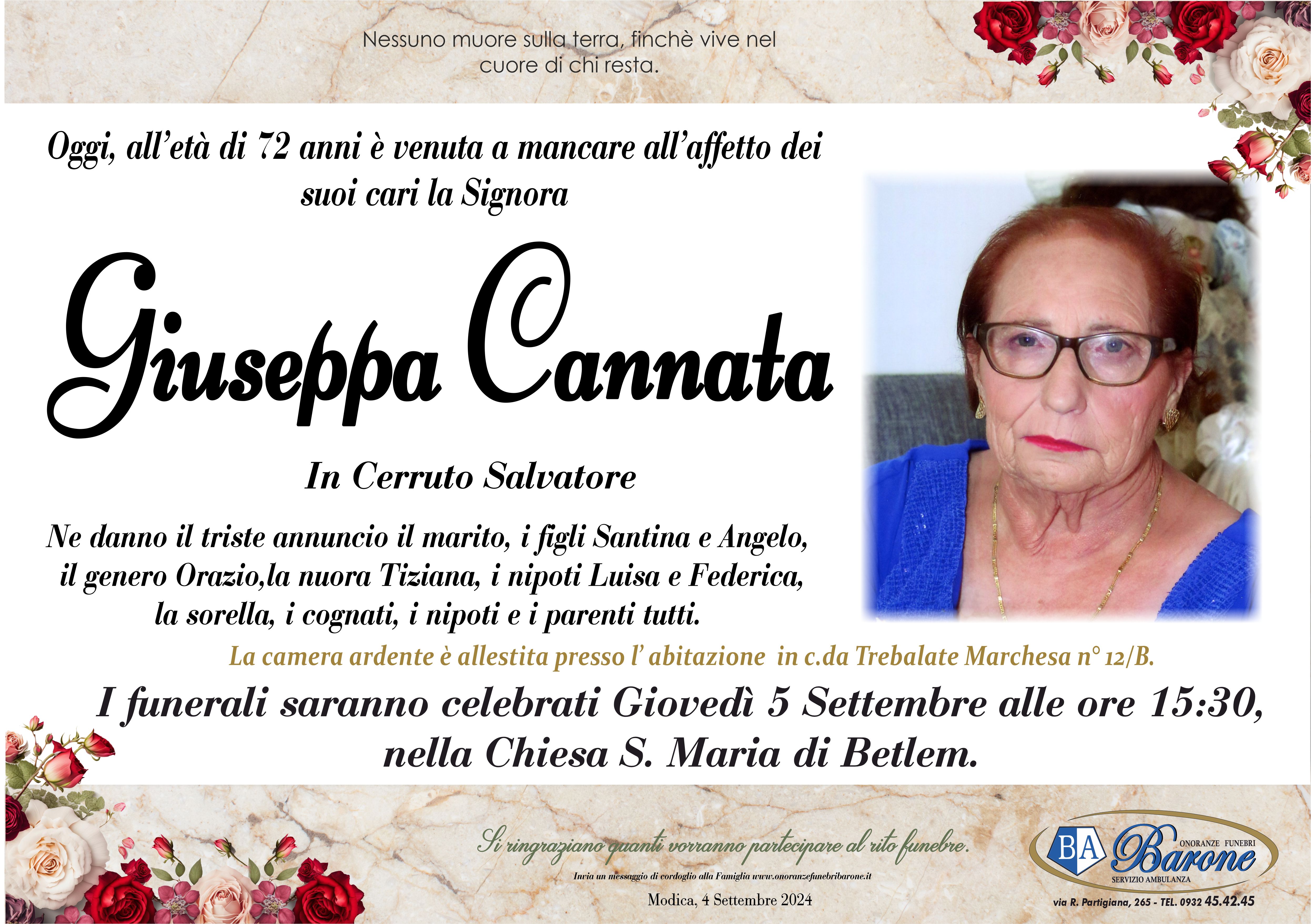 Necrologi: Giuseppa Cannata - Ragusa Oggi