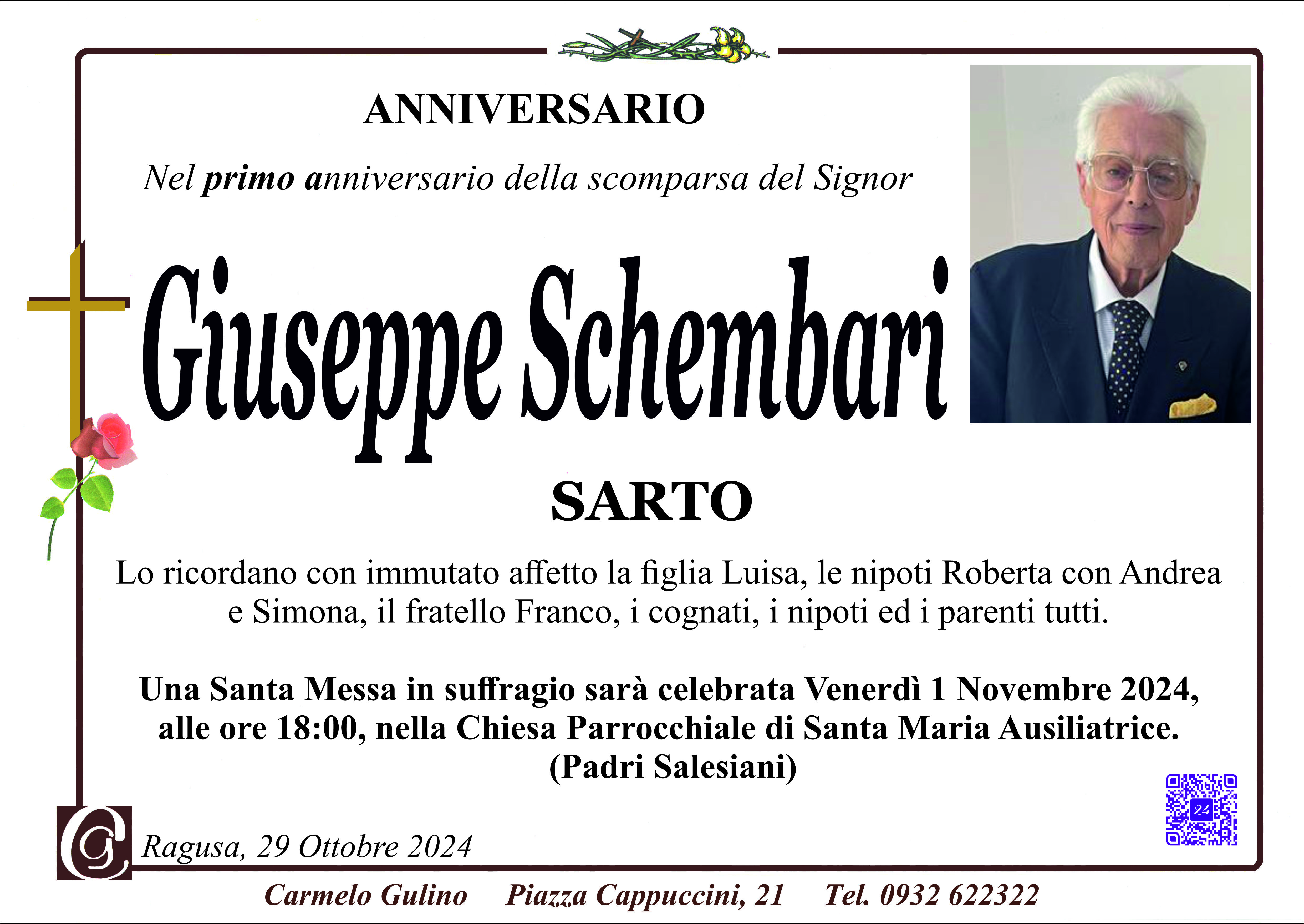 Anniversario: Giuseppe Schembari - Ragusa Oggi