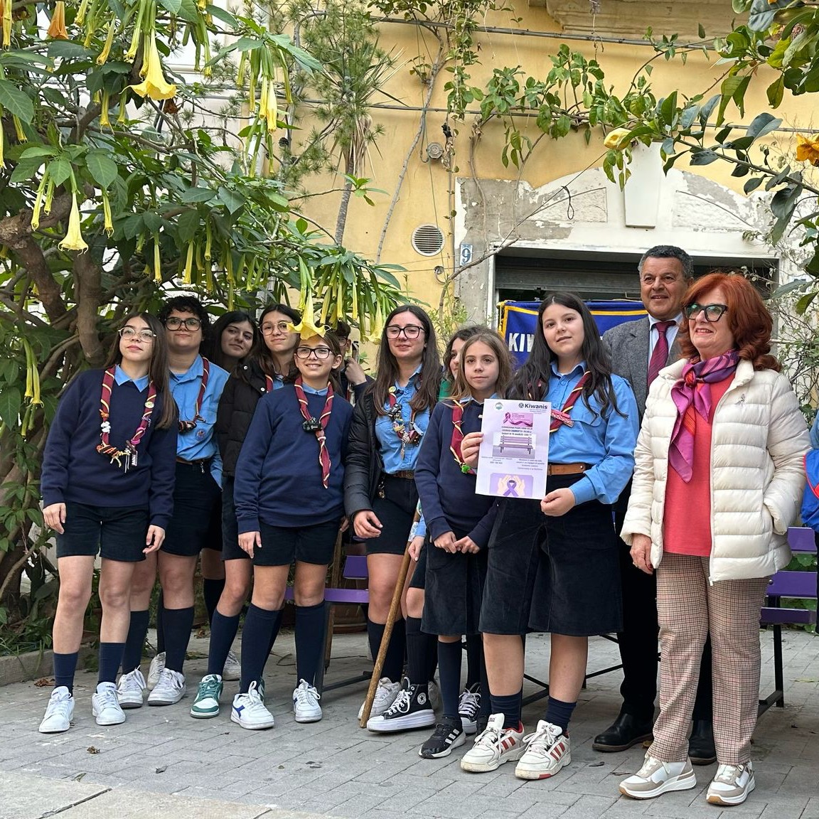 Anche in corso Umberto a Scicli la panchina lilla - Ragusa Oggi
