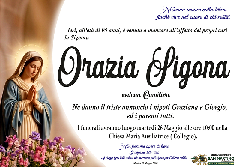 Necrologi: è deceduta Giovanni Conti - Ragusa Oggi